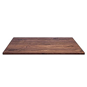 WOODCN Wood Table Top Universal 58x28 Inches,Walnut Rustic Workbench Top Countertop Desk Home Office,for Sit-Stand Height Adjustable Riser Desk