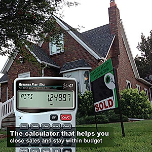 Calculated Industries 3430 Qualifier Plus IIIfx Advanced Real Estate Mortgage Finance Calculator | Clearly-Labeled Keys | Buyer Pre-Qualifying | Payments, Amortizations, ARMs, Combos, FHA/VA, More