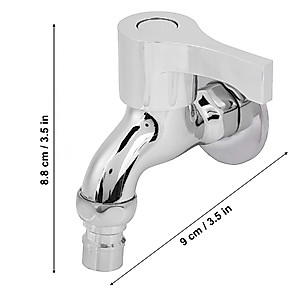 Water Faucet Copper Bathroom Water Faucet Silver Kitchen Sink Faucet Bath Faucet Metal Handle Single Cold Tap G1/2,Shower