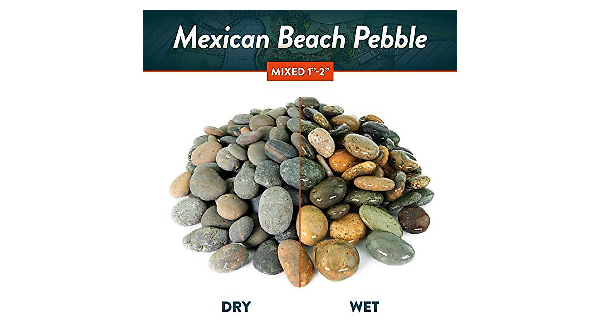 Mexican Beach Pebbles – 20 lbs of Natural Garden Stones