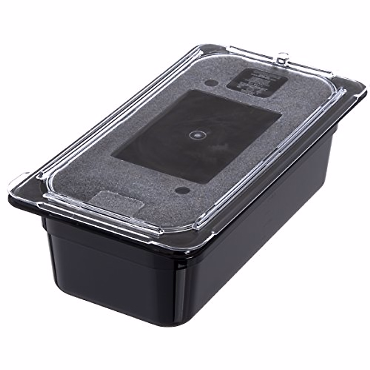 Carlisle FoodService Products 3066103 StorpPlus Third Size Food Pan, Polycarbonate, 4" Deep, Black