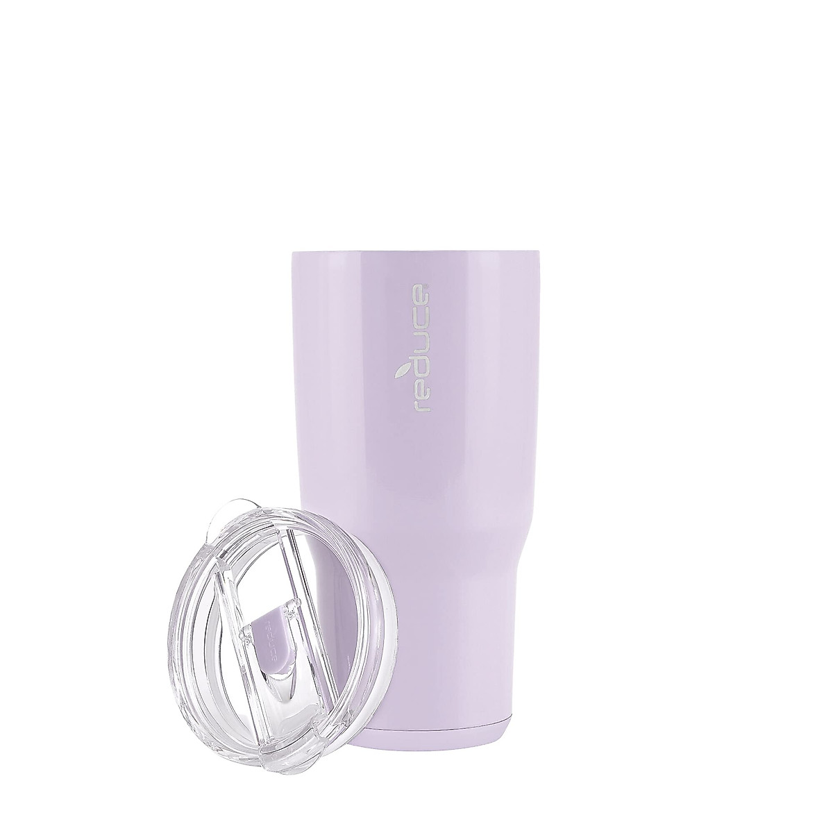 REDUCE Cold1 34 oz Tumbler with Lid and Straw - Vacuum Insulated Stainless Steel Water Bottle for Home, Office or Car; Reusable Cup with Leakproof Flip Lid, Keeps Drinks Ice Cold All Day - Gloss Lilac