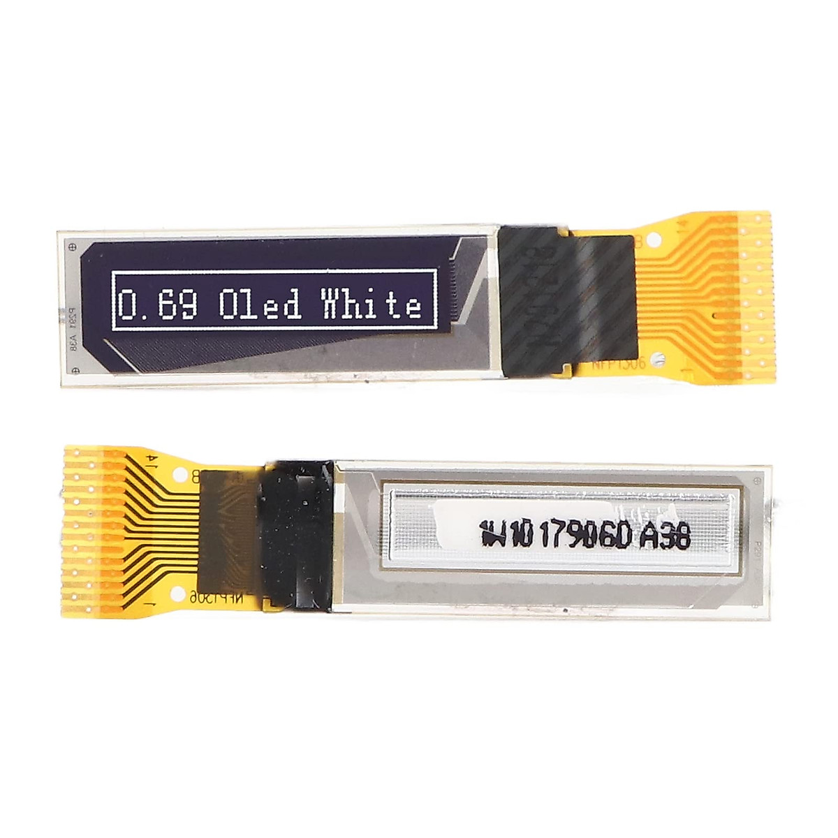 Digital LCD Board Accessory, SPI IIC Interface 96x16 LCD Display Module 14 Pin 4Pcs Wide Compatibility for Electronics Electrical and Engineering