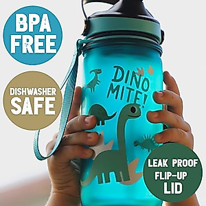 Live Infinitely 20oz Kids Water Bottle with Easy Sip Straw - Water Bottle is Dishwasher Safe & BPA Free Kids Water Bottle