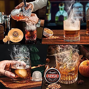 Cocktail Smoker Kit – 6 Flavors Wood Chips – Old Fashioned Kit, Bourbon, Whiskey Smoker Infuser Kit for Old Fashioned Cocktails, Drinks – Bourbon Whiskey Gifts Gifts for Men, Dad