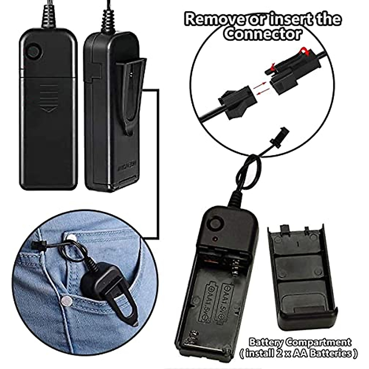 LED Halloween Mask, Halloween Mask LED Scary Mask for Halloween Costume Masquerade Parties, Carnival, Gifts Purge Mask (Purple)