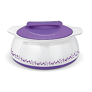 MILTON Exotique Insulated Hot-Pot Food Server Casserole with Stainless Steel Insert Keeps Food Warm/Cold for Hours - 1.0 Lt