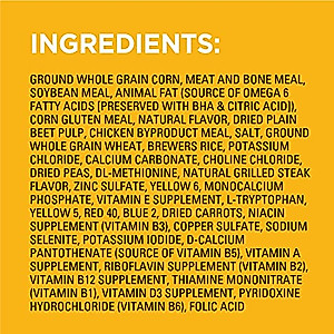 PEDIGREE Complete Nutrition Adult Dry Dog Food Grilled Steak & Vegetable Flavor Dog Kibble, 33 lb. Bag