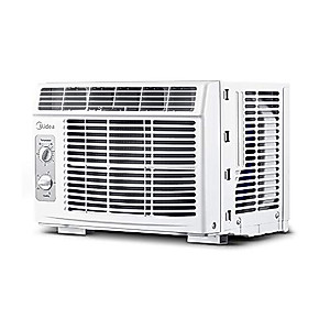 Midea 5,000 BTU EasyCool Window Air Conditioner and Fan - Cool up to 150 Sq. Ft. with Easy to Use Mechanical Control and Reusable Filter
