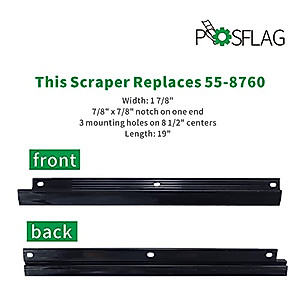 POSFLAG 99-9313 Snow Blower Paddles with 55-8760 Scraper Blade 55-9300 Drive Belt and Hardware Kit for Toro CCR2000, CCR2400, CCR2400R, CCR2400E, CCR2500, CCR2500R, CCR3000R, CCR3000E Snowthrowers