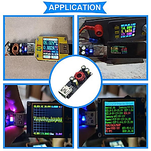 DKARDU 6-35V QC4.0 QC3.0 USB Type-C Quick Charge Module Step Down Buck Converter Module for Mobile Phone with 24AWG Wire