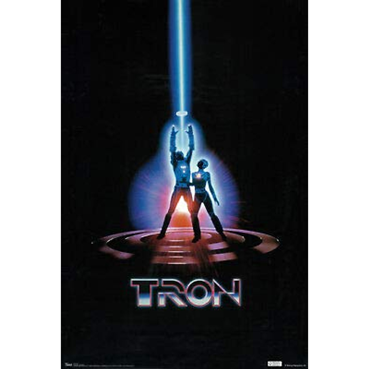 Hotstuff Tron (1982) Movie Poster Print Jeff Bridges Kevin Flynn Sci-Fi 24"x36"
