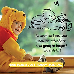 Winnie Pooh - As Soon As I Saw You Quote Baby Room Wall Decal- Decal for Baby's Room- Quote Mural Decal (Wide 22" x 26" Height)