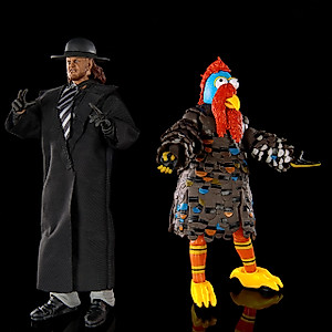 Mattel WWE Set of 2 Action Figures, Ultimate Edition Survivor Series 1990 Undertaker & Gobbledy Gooker Collectibles with Interchangeable Accessories