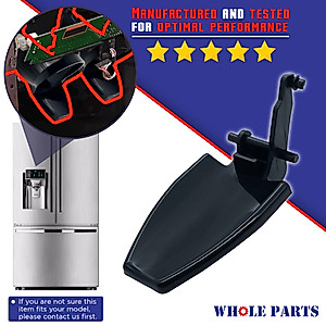 Whole Parts 241682003 Refrigerator Water Dispenser Lever (Black) - Replacement & Compatible With Some Westinghouse, & Kenmore Refrigerators - Non-OEM Appliance Parts & Accessories - 2 Yr Warranty