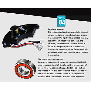 10KW Small Household Pulley Generator AC Voltage 110/220/380V Modified Range Extender Pulley Generator (Color : 380V) (Color : 220V)