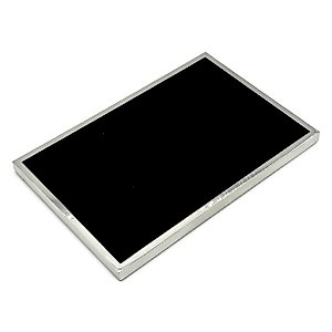 Bam & Boo - Black Velvet Jewelry Tray and Pad with Polished Metal Trim(11.75" x 8" x 0.6")