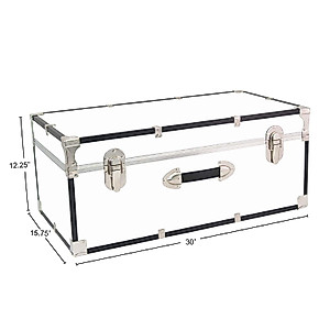 Seward Trunk` 30" Storage Trunk (White)