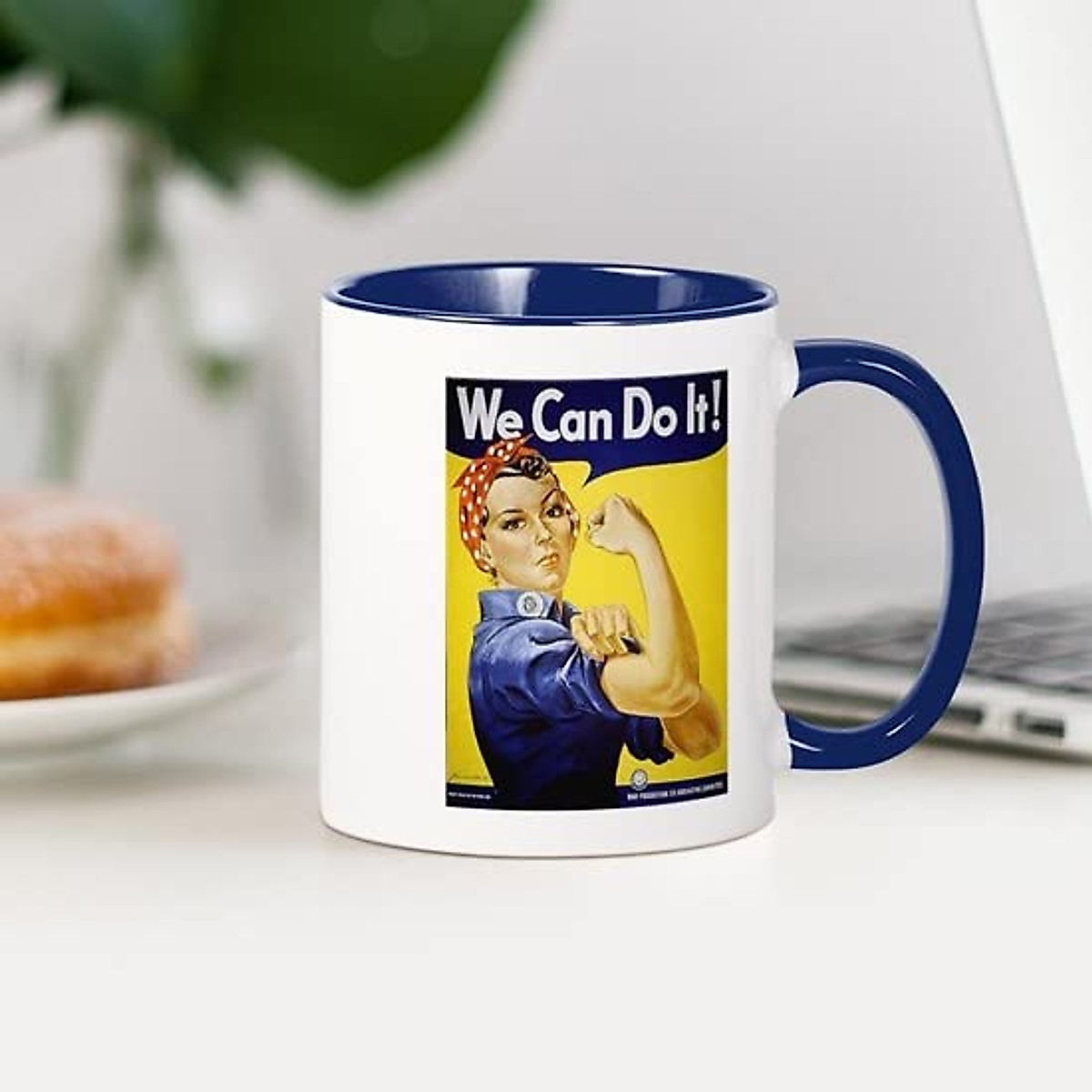 CafePress Rosie The Riveter Art Mug Ceramic Coffee Mug, Tea Cup 11 oz