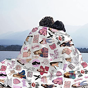 RWWSSK Pop Singer Throw Blanket Fans Birthday Gifts Blankets Party Supplies Decor Christmas Valentines Gifts 40"x50"