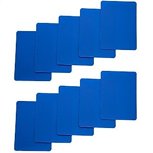 Brybelly Set of 10 Yellow Plastic Poker Size Cut Cards