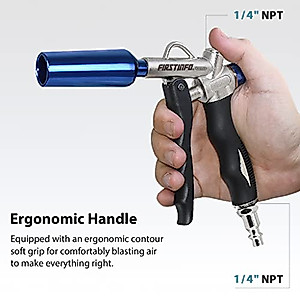 FIRSTINFO A18569US Two-Way Air Blow Gun with Adjustable Air Flow and Higher Flow Nozzle