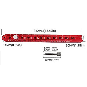Woodworking Aluminum Alloy Circular Drawing Tool,Fixed-Point Marking Gauge Woodworking Compass Scribe,Metric/British,Adjustable Carpenter Arc Drawing Ruler