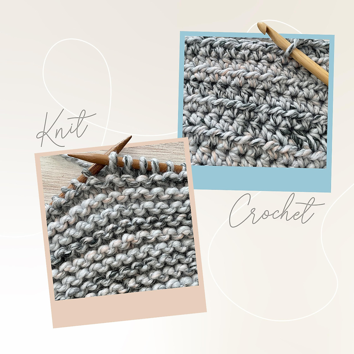 Lion Brand Yarn Wool-Ease Thick & Quick Yarn, Soft and Bulky Yarn for Knitting, Crocheting, and Crafting, 1 Skein, Fossil