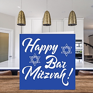 Stuff4 Bar Mitzvah Card for Boys Him - Happy Bar Mitzvah - Mazel Tov, Good Luck Congratulations Gifts, Bar Mitzvah Gifts for Boys, 5.7 x 5.7 Inch Jewish Gifts Greeting Cards Bat Mitzvah Cards