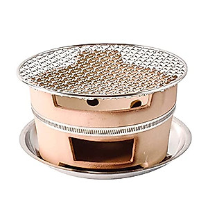 MagiDeal Portablel Clay BBQ Camping grill Carbon Furnace Grill Outdoor Hot Pot for Picnic Travel Cooking Camping Picnic Garden