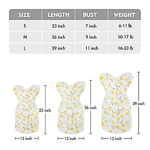 ANYEDDE Baby Swaddle Transition Bag, Baby Transition Swaddle Sleep Sack, Cuff Removable Arms Up Design, Transitions to Arms-Free Wearable Blankets with 2-Way Zipper, Smile & Lemon (3-6 Month)