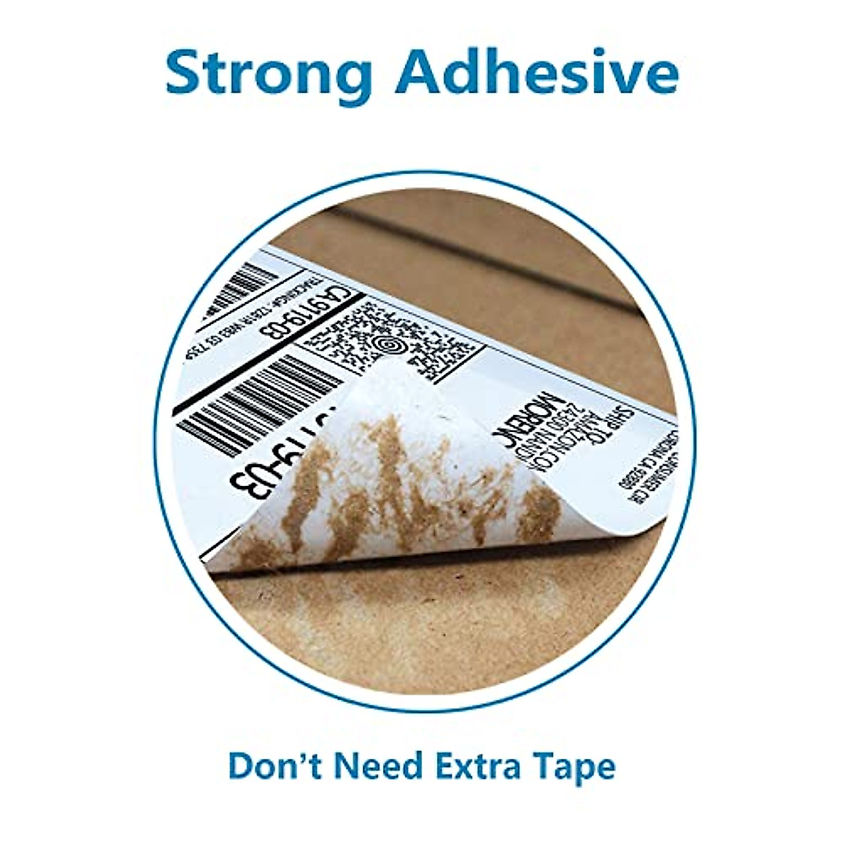 JADENS Thermal Labels 4x6-500 Labels, Compatible with Rollo, Brother, Zebra and Most Thermal Printer, Perforated, Commercial Grade, Doesn't Compatible with Dymo