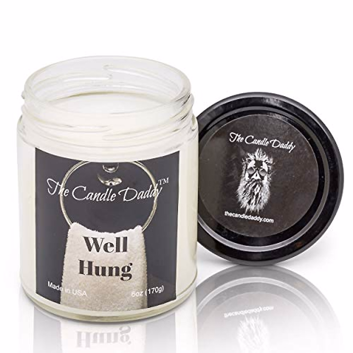 Funny Fresh Linen Candle- Well Hung- Scented Candle- Double Pour- 6 Ounce- 40 Hour Burn Time