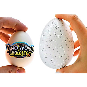 JA-RU Giant Dinosaur Egg (1 XXL Egg & 1 Original) Magic Hatching & Growing in Water Toys for Kids. Bulk Jurassic Dinosaur Party Favors, Easter Basket & Goody Bag Fillers. 1747-1745