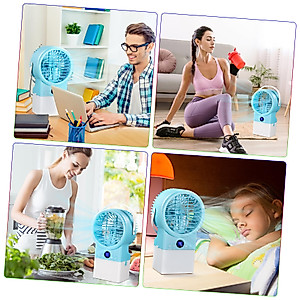 IMIKEYA Portable Air Conditioner, Personal Mini Air Conditioner with Timing, Evaporative Air Cooler, 7 Colors Light, 3 Speeds Quiet Portable AC, Desk Air Conditioner Fan for Personal Home Office