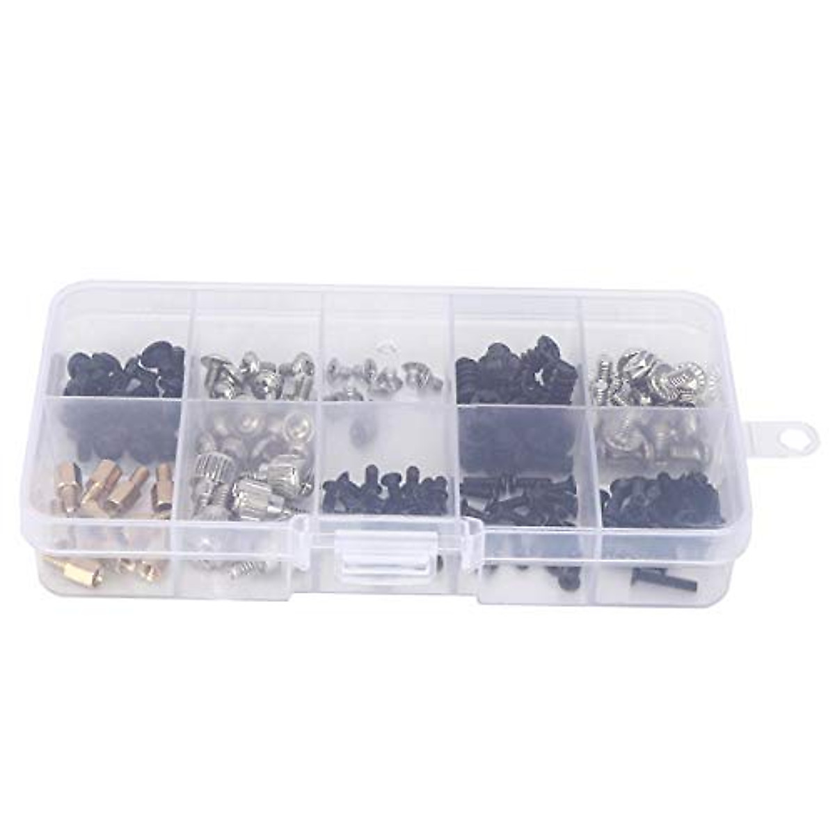 wendeekun PC Computer Screw Standoffs Assortment Kit, Desktop Computer Screws, Standoffs Set, for Hard Drive Computer Case Motherboard Fan Power Graphics(165Pcs)
