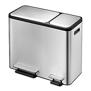 EKO Recycling Bin, Stainless Steel, Stainless Steel Matt, 32,1 x 60,5 x 49,2 cm