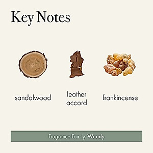 LAFCO New York Classic Candle, Feu de Bois - 6.5 oz - 50-Hour Burn Time - Reusable, Hand Blown Glass Vessel - Made in The USA