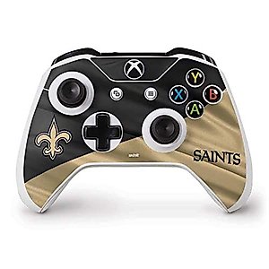 Skinit Decal Gaming Skin Compatible with Xbox One S Controller - Officially Licensed NFL New Orleans Saints Design