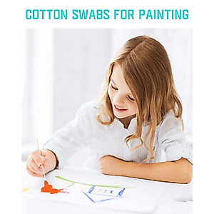 AkoSlale Large Q Tips for Dog Ear Cleaning, 100pcs, 7 Inch Bamboo Long Cotton Swabs, Biodegradable Large Cotton Swabs for Pets, Ears, and Precision Cleaning