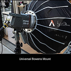 Aputure Amaran 200X S LED Video Light 200W Bi-Color 2700-6500k Bowens Mount Continuous Light Bluetooth App Control Silent Fan (Amaran 200XS)