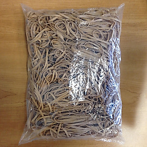 Plasticplace Rubber Bands 2 Lb, Approx 1750 (3.5" X 1/8"), 32 Ounce, brown, (R-BANDS3.5-2)