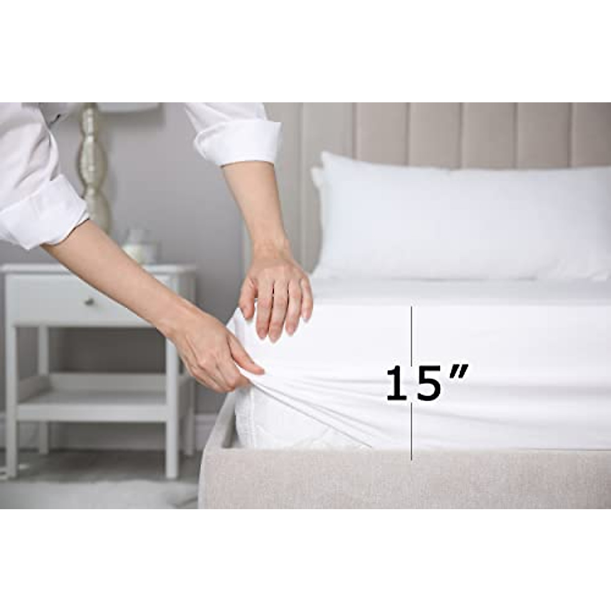 Safdie & Co. Bedding Bed Sheet 4 Piece Queen Breathable Hotel Cozy Comfy Hypoallergenic Microfiber - Deep Pockets - Wrinkle, Fade Shrinkage Resistant - Sheets & Pillowcases Plaid Deer, Gray