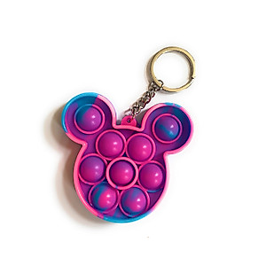 Pop It Glow in The Dark Bubble Pop Fidget Autism Sensory Toys 225 Bubble Popper Toy & Bubble Popper Keychain Stress Relief ADHD