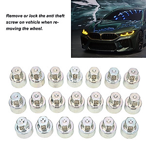 Wheel Lock Lug Nut Kit, Metal Wheel Lock Lug Nut Socket Set High Strength Stable Performance Anti Theft Lug Stud Removal Tool for Cars