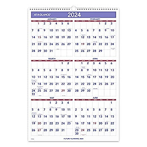AT-A-GLANCE 2023 Wall Calendar, 15-1/2" x 22-3/4", Large, Spiral Bound, Monthly (PM328)