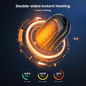 AI Rechargeable Hand Warmers - 2 Pack, 20Hrs Heating Electric Pocket Warmer, Portable Size for Christmas, Camping, Hunting