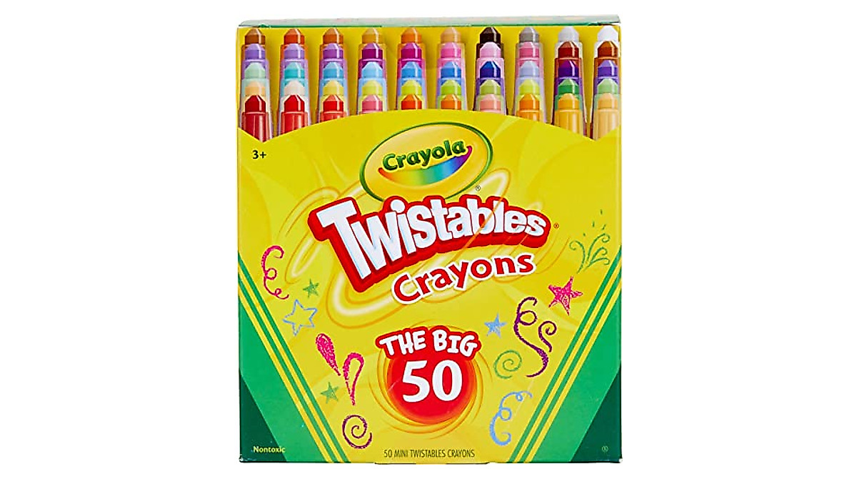 Crayola Mini Twistables Crayons Kit - 50 Vibrant, Travel-Friendly Colors