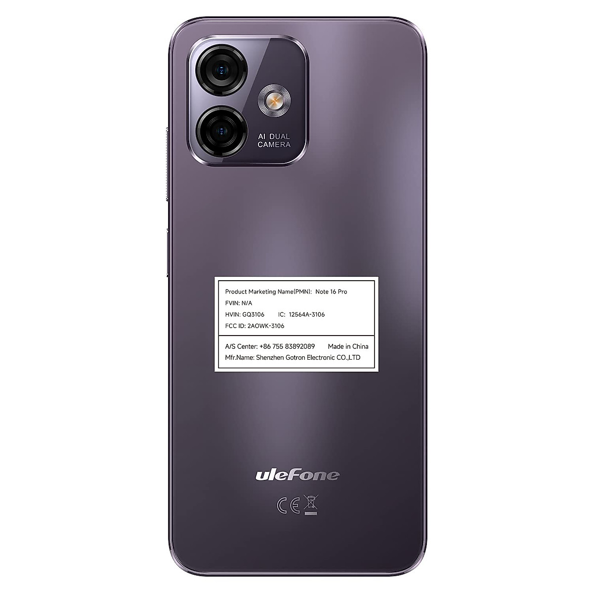 Ulefone Update has NFC Note 16 Pro(16GB+256GB) Unlocked Cell Phones, Android 13 Smartphone, 50MP Main Camera, 6.52” Screen, 8-Core Processor, 4400mAh Battery, Dual 4G Unlocked Cell Phone-Purple