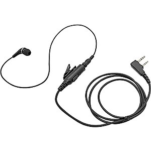 JUYODE Quick Disconnect Earpiece 2 Pin Walkie Talkie in-Ear Headset for Baofeng UV-5R UV-82 UV-82hp BF-888s BF-F9 Archsell AR-152 Kenwood TK-2312 Retevis H-777 RT21 RT22 RT68 Single Wire Surveillance